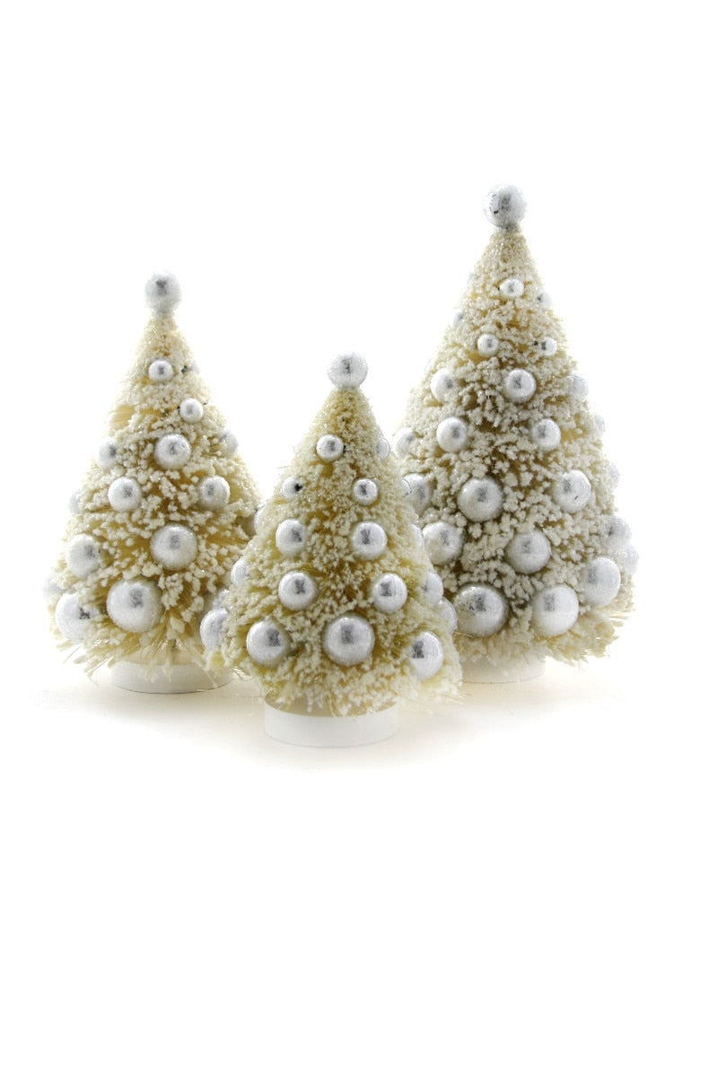 IVORY VINTAGE TREES SET of 3 – Shop at the Mix